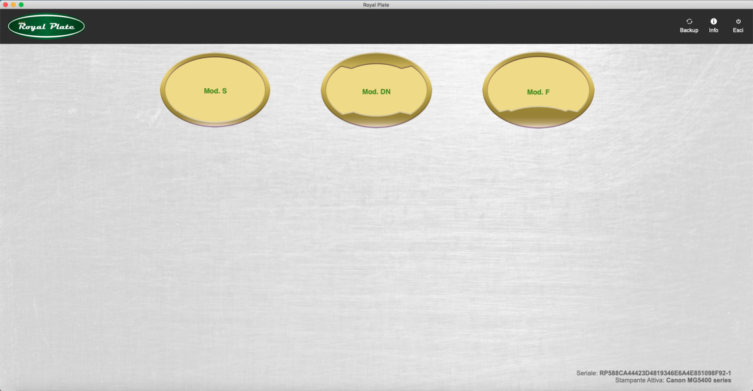 The software | Royal Plate